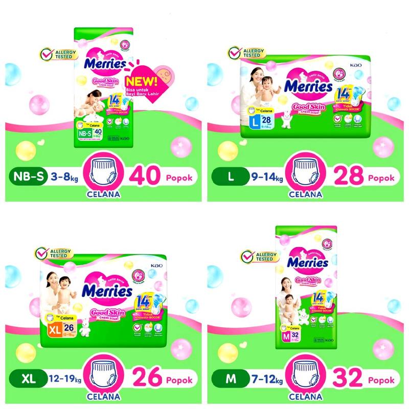 Merries pants NB-S40 / M32 / L28 /XL26 / XXL28 - Shop | Tokopedia