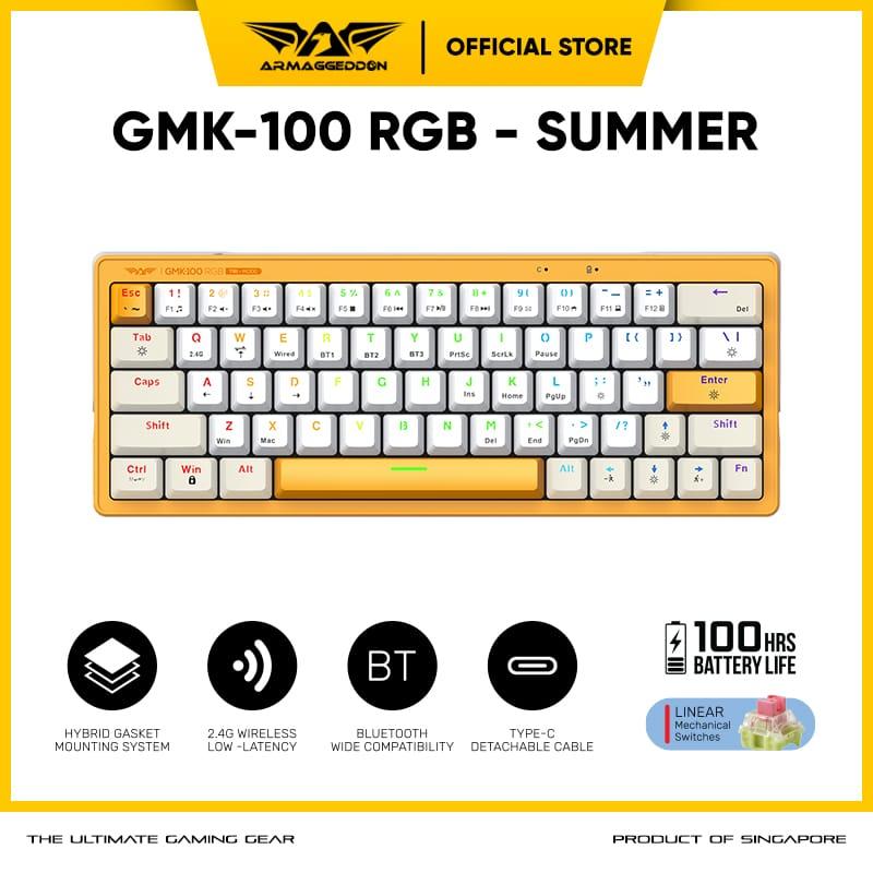 Armaggeddon GMK-100: Mechanical Keyboard 60% dengan Triple Connection ...