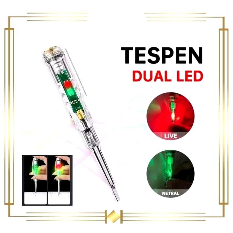 obeng tespen dual led untuk tes listrik dan kabel putus - Shop | Tokopedia