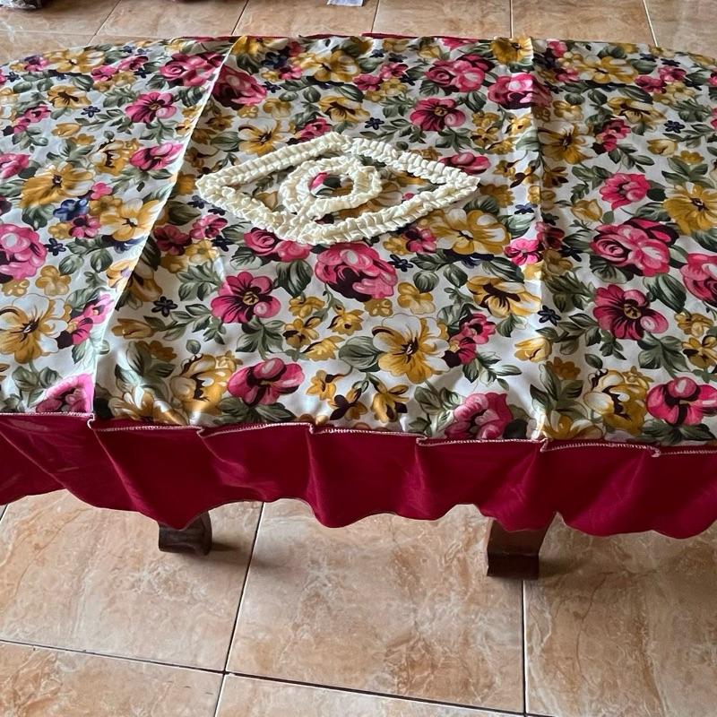 Taplak meja oval motif bunga bunga - Shop | Tokopedia
