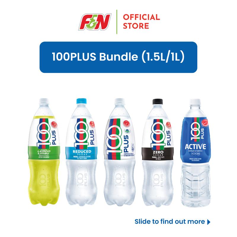 [1L/1.5L X 3] 100PLUS Asli/ Kurang Gula/ Tanpa Gula/ Aktif/ Lemon ...