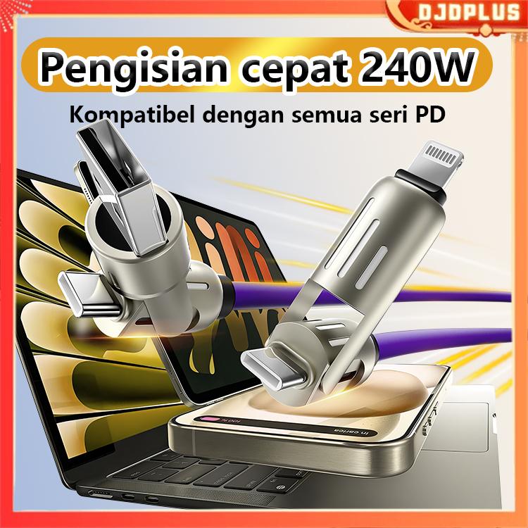 DJDPlus Kabel Data Kabel USB 4 in 1 USB Type C to Type C Iphone ...