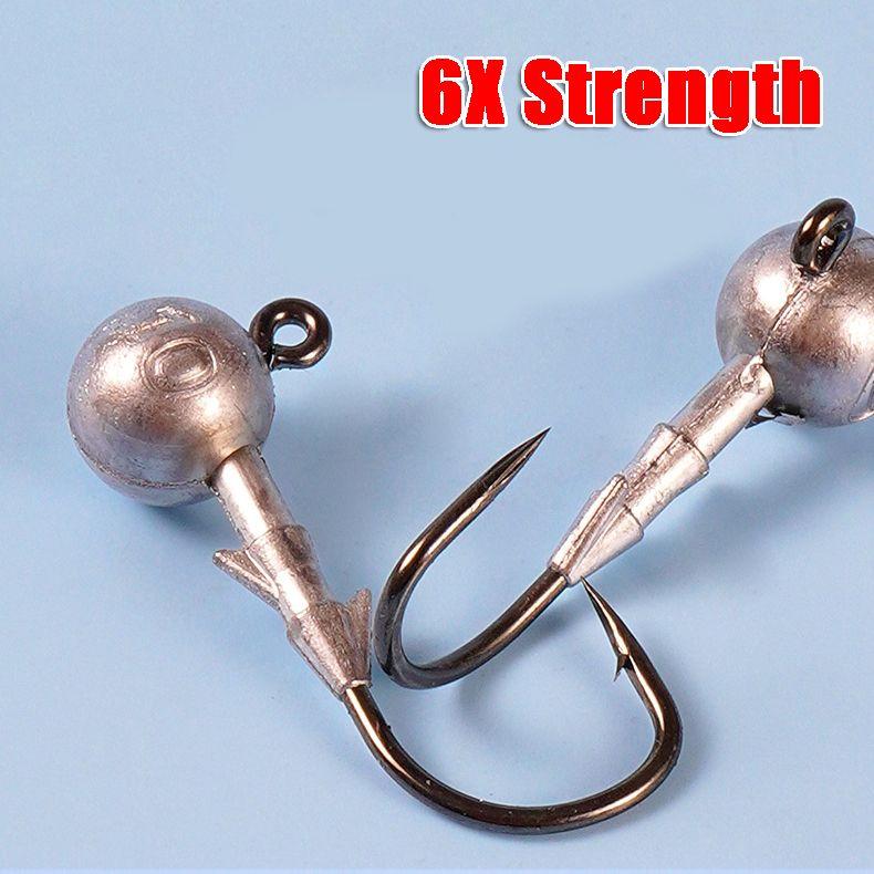 Anh JH06 6X Strong Round Jig Head Triangular Point Hook for SP - TikTok ...