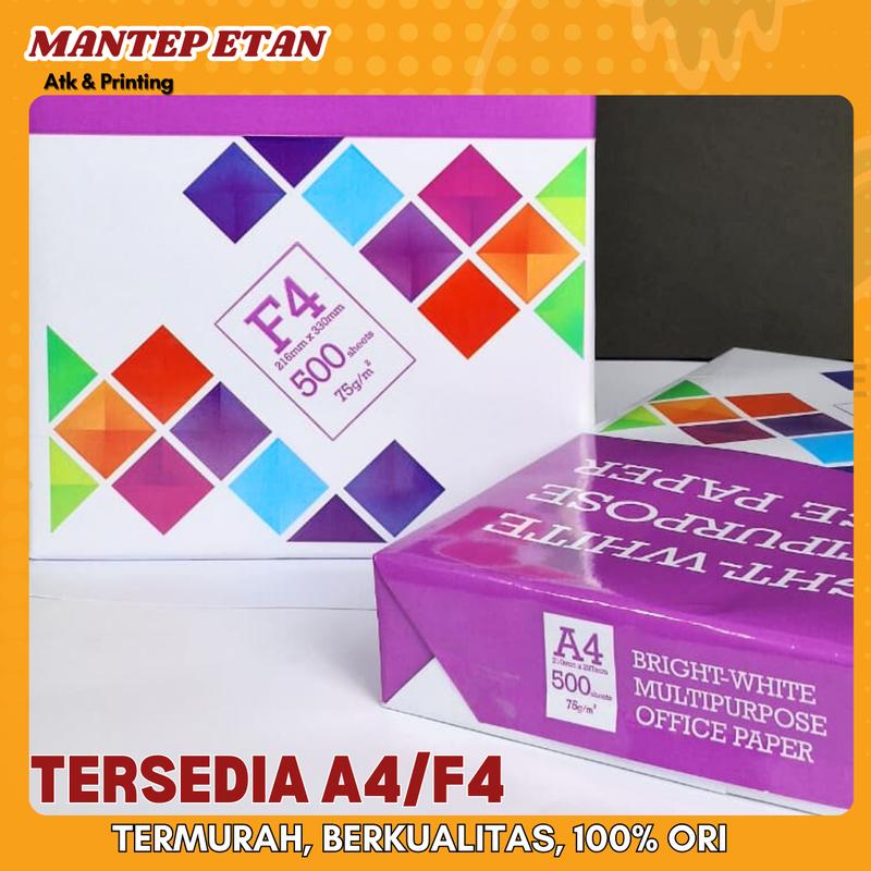 Mantep Etan Kertas HVS Putih BMO 75GSM Bright-White Multipurpose Office ...