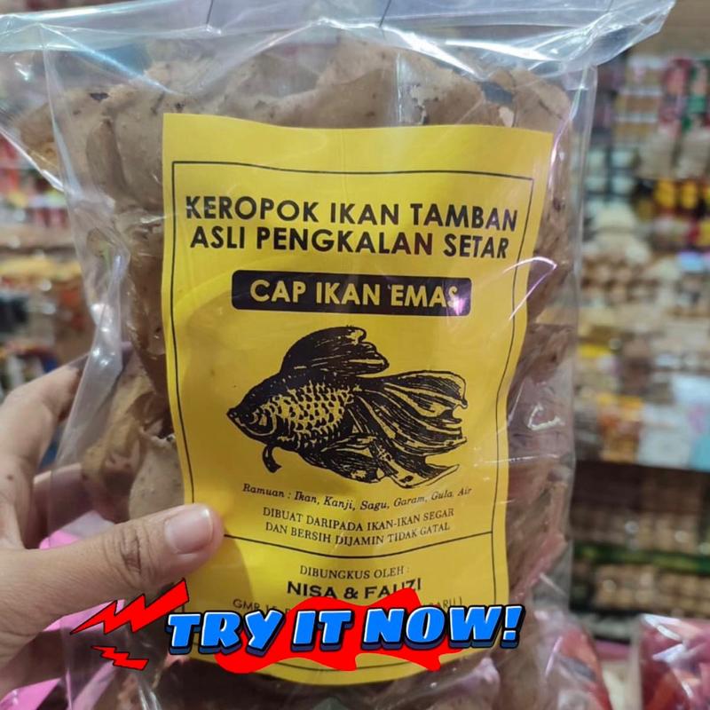 Keropok Ikan Tamban Asli Pengkalan Setar CAP IKAN EMAS Food - TikTok ...