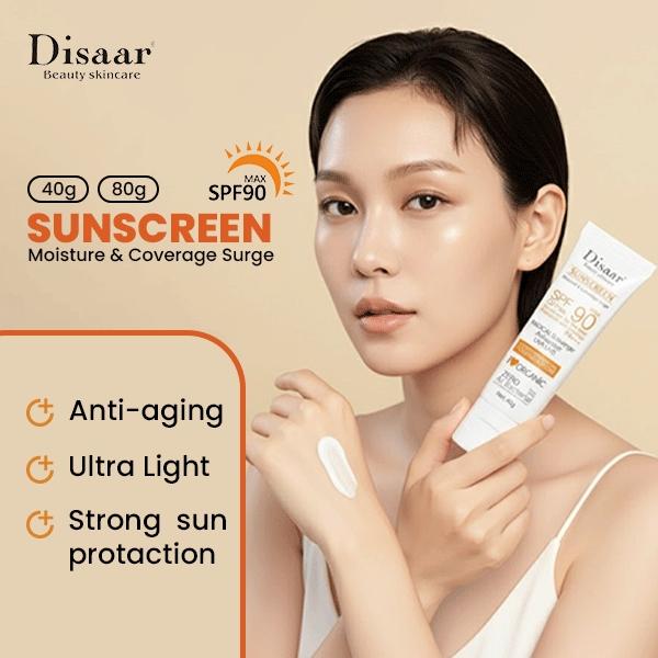Disaar Sunscreen SPF 90 PA+++ Anti-aging Ultra Light Strong Sun ...