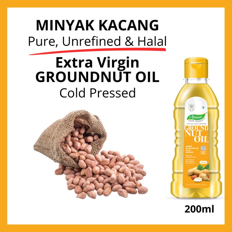 Ammani Extra Virgin Groundnut Oil 200ml - TikTok Shop Malaysia