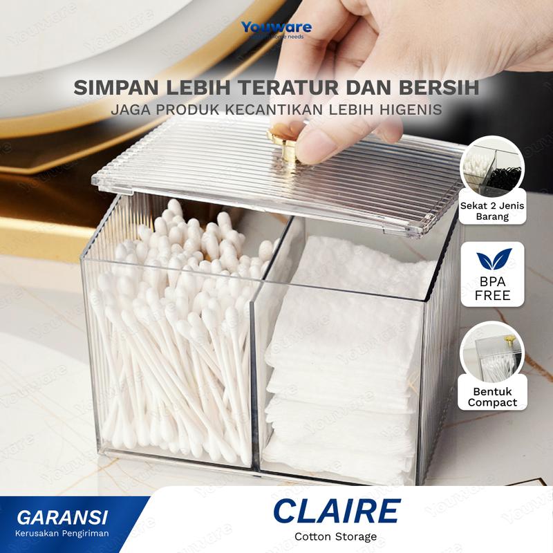 (COD) YOUWARE - CLAIRE Box Acrylic Transparan Organizer Penyimpanan ...