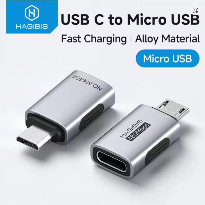 Promo HAGIBIS USB C TO Micro USB ADAPTER TYPE C FEMALE TO Micro USB ...