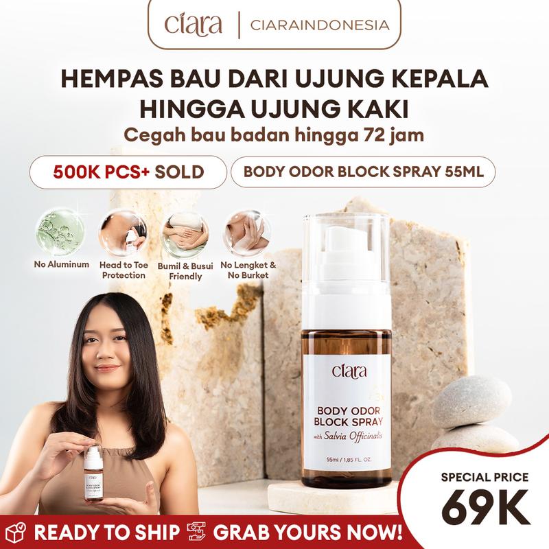 [READY STOCK NEW LAUNCH] Ciara Body Odor Block Spray - Shop | Tokopedia