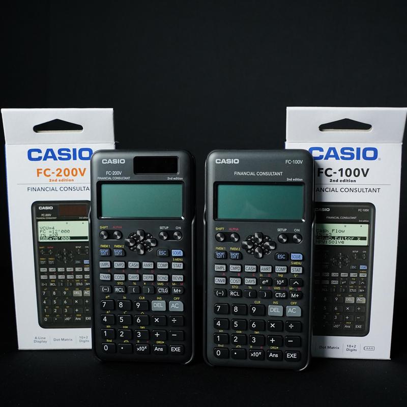 Casio Financial Calculator FC-100V FC-200V 2nd edition Free Pouch ...