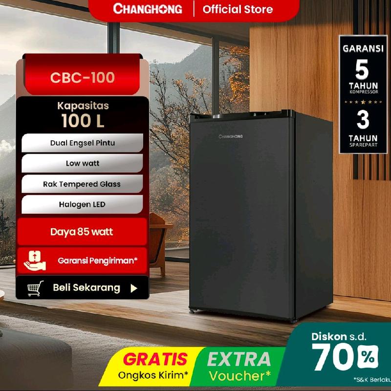 kulkas changhong cbc-100 garansi resmi - Shop | Tokopedia