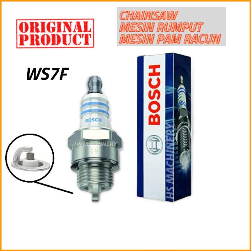 Original BOSCH WS7F Spark Plug Chainsaw Mistblower Mesin Rumput ...