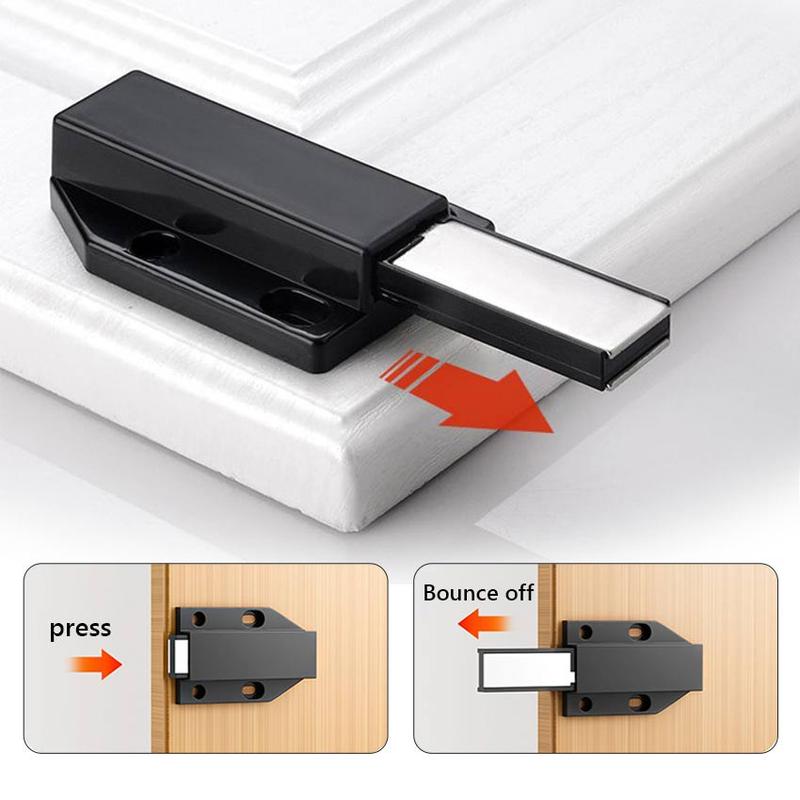 Magnet Push to Open Tip On Double Stainless Catches Magnet Door Bouncer ...