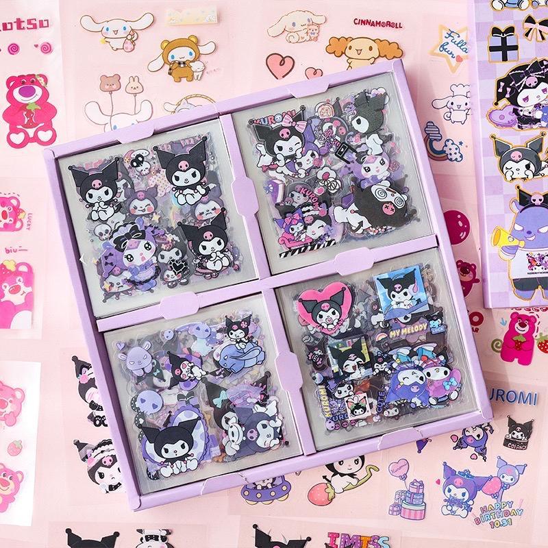 100 Lembar Stiker Lucu 2D Sanrio Karakter Kuromi Momo Frozen Roblox ...