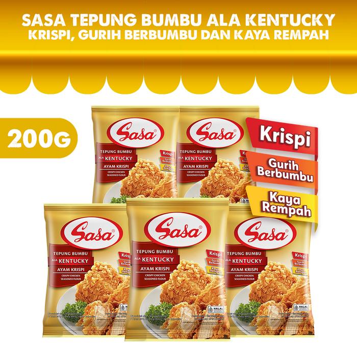 Promo Sasa Tepung Ayam Kentucky Bervitamin & Bermineral 200gr - 5pcs ...