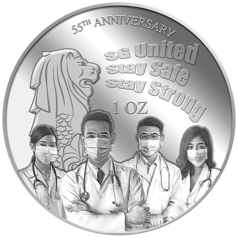 999 Pure Silver | 1 Oz SG 55 Anniversary Silver Medallion - TikTok Shop ...