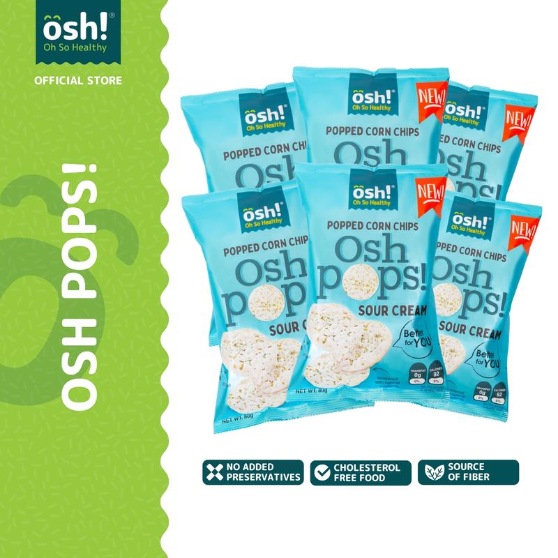 Buy 6 OSH! Pops! Sour Cream 80g Natural Snack - TikTok Shop Philippines