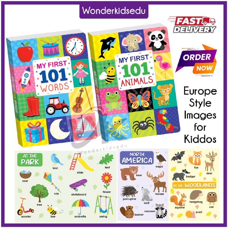 My First 100 Words and Animals - Amazing Picture Book - Picture ...