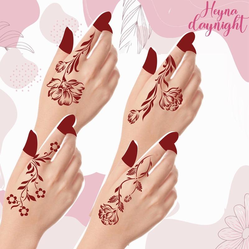 sticker inai minimalist (sticker kiri dan kanan) cantik Long-lasting ...