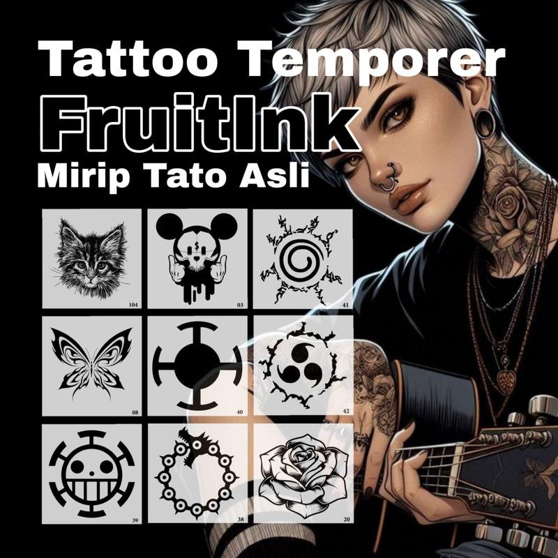 FruitInk-Stiker tato temporer semi permanen kode 01-30 - Shop | Tokopedia