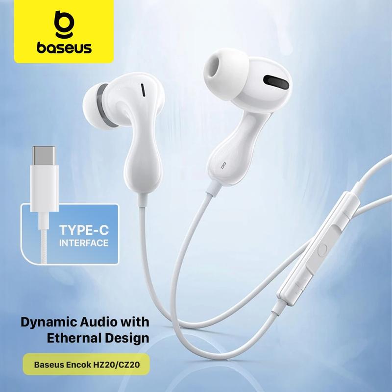 Baseus Headset Handsfree Encok Type-c Wired Earphone CZ20 Mic - Shop ...