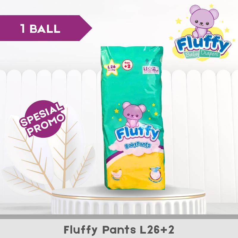 Fluffy Diapers Popok Bayi Type Celana Size L26+2 - Shop | Tokopedia