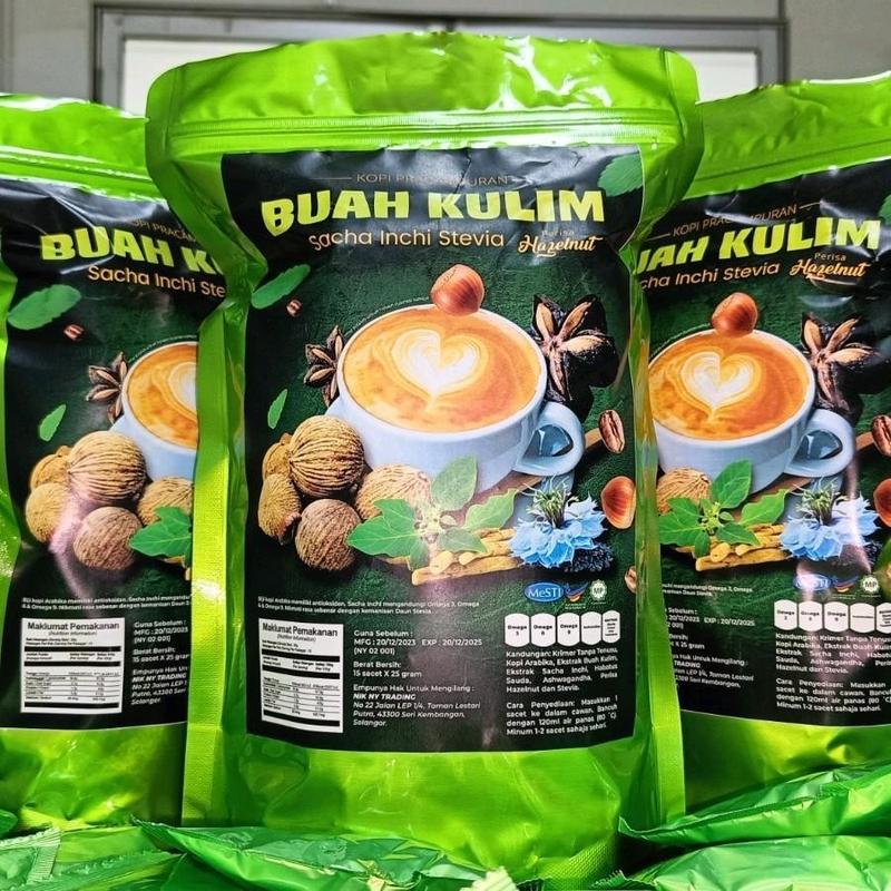 Kopi Buah Kulim (3 Pek) Sacha Inchi Stevia Coffee Hazelnut - TikTok ...