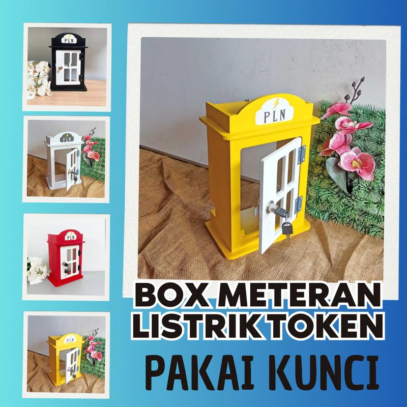 [KUNCI] Box Meteran Listrik PLN Token PULSA terbaru Kunci Kayu - Shop ...