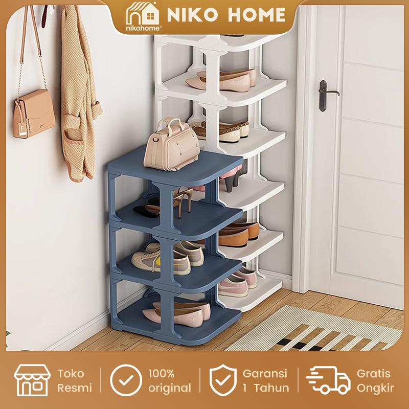 Nikohome Rak sepatu tempat rak sepatu susun rak sendal tempat sendal ...
