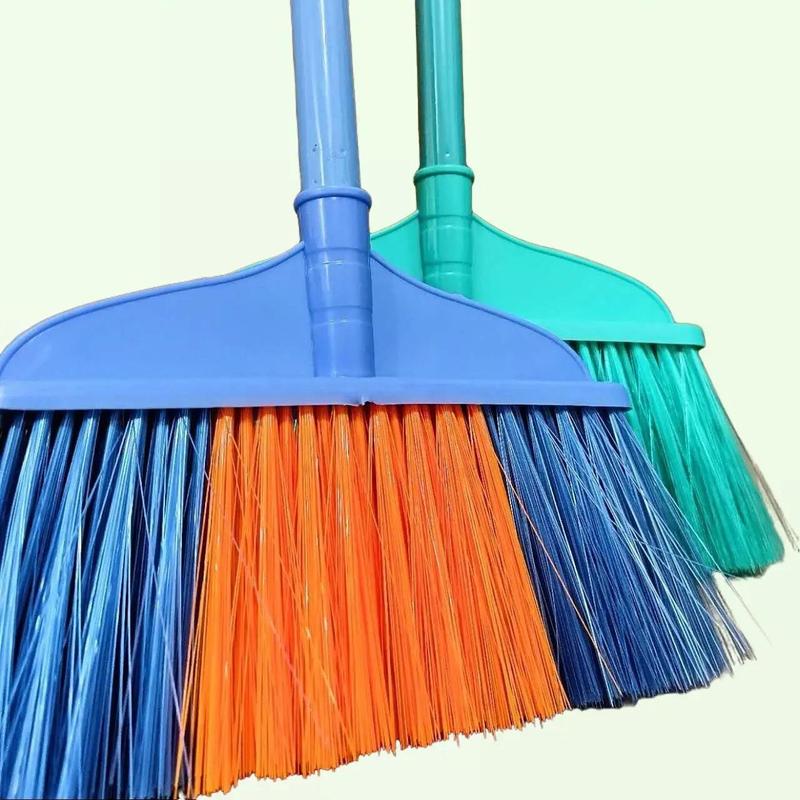 Broom Household Cleaner Sturdy & Durable plastic Long handle - TikTok ...