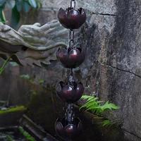 Jual Metal Rain Chain Durable Garden Decor Traditional Rain Chains for ...