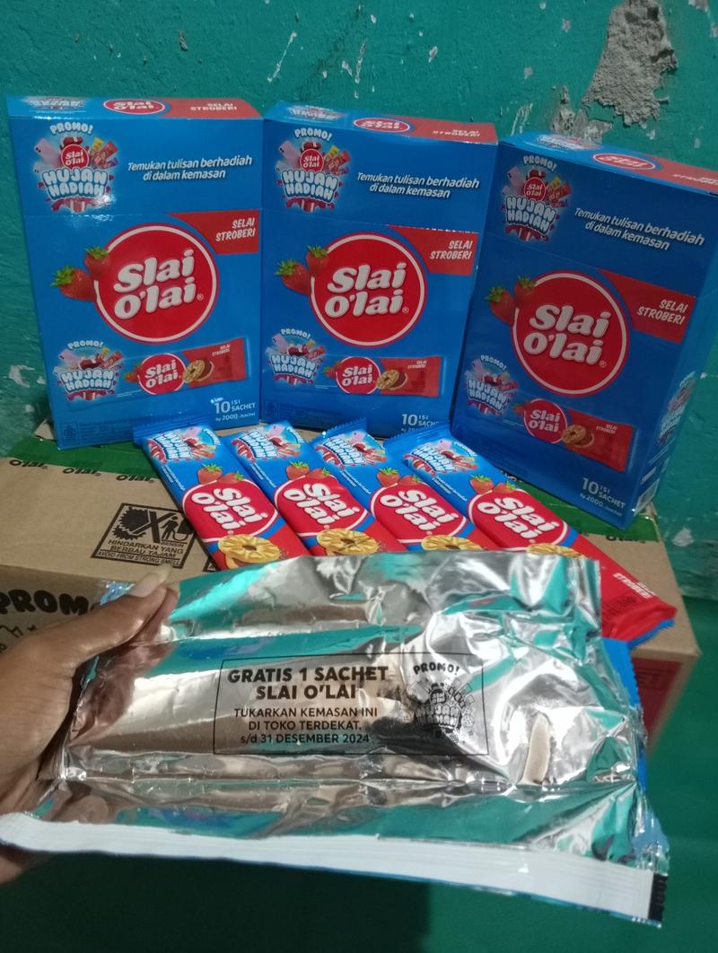slai olai strawberry 1 box isi 10 sachet Selai - Shop | Tokopedia