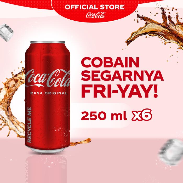 Promo Coca-Cola Original - Minuman Soda Rasa Kola - Kaleng 250ml - x 6 ...