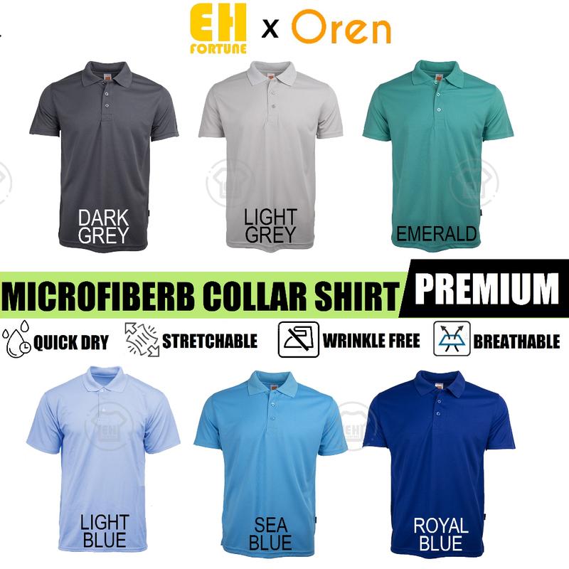 Microfiber COLLAR Polo Shirt Berkolar QD06 - DARK GREY QD0624/LIGHT ...