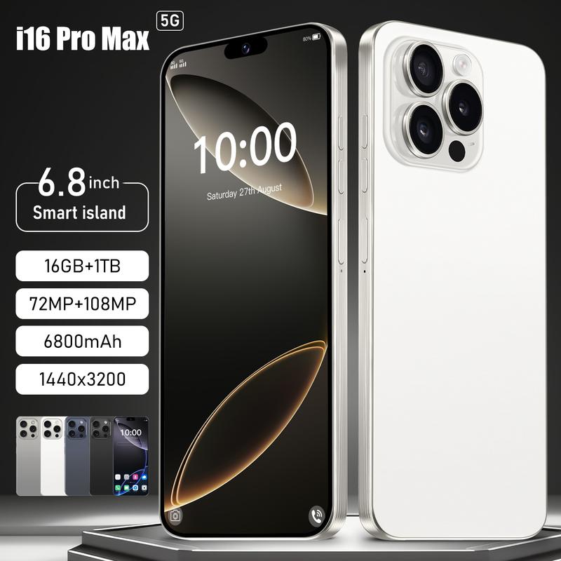 16 Pro Max Full Screen Smartphone - 6.8 Inch Android Mobile - TikTok ...