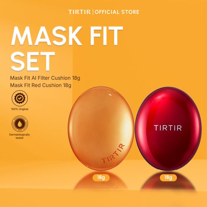 Promo TIRTIR Mask Fit Set 4 - Red Cushion 18g + AI Filter Cushion 18g ...