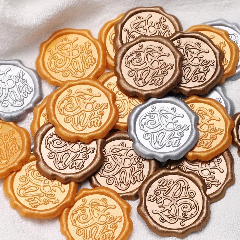 Miếng Dán Tem Con Dấu Sáp, Phong Cách Cổ Điển, Màu Vàng Và Đồng ...