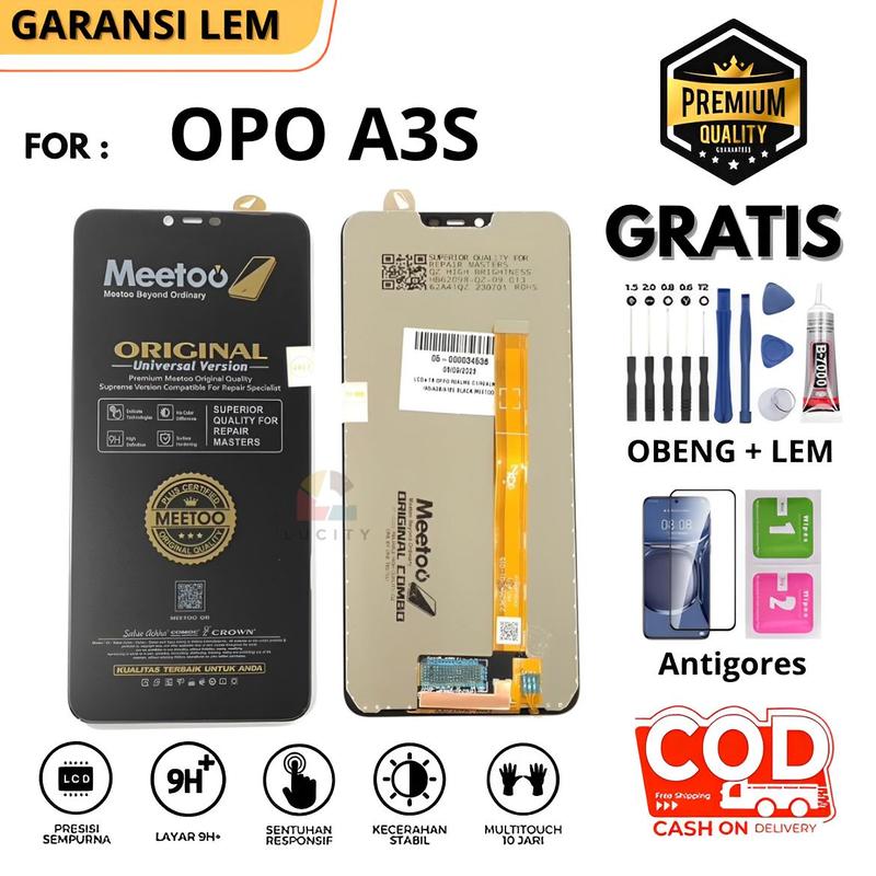 Lcd Hp COMPATIBLE oppo a3s Fullset OriginaL Touchscsreen Gratis LEM ...