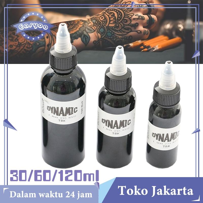 30ml 60ml 120ml Tinta Tato Dynamic Hitam Black Ink Tattoo Tato - Shop ...