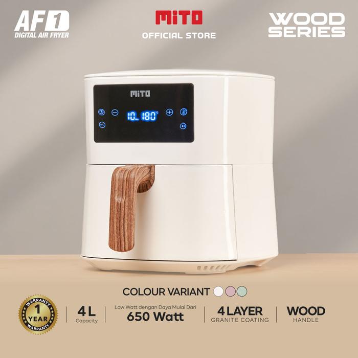 Promo MITO - AIR FRYER - AF1 WOOD SERIES - 4L - WHITE Cicil 0% 3x ...