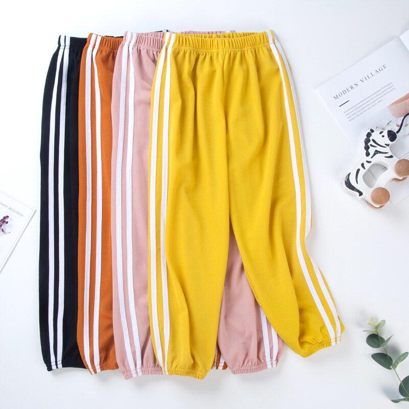Children's pants boys pants 5 to 12 years sports striped girls - TikTok ...