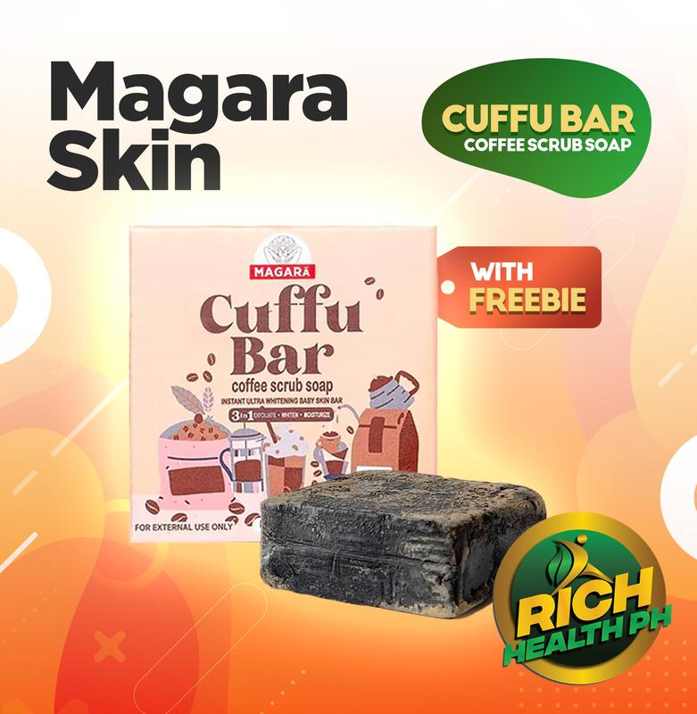 Magara Skin Cuffu Bar Coffee Scrub Soap 60g with FREEBIE Bod - TikTok ...