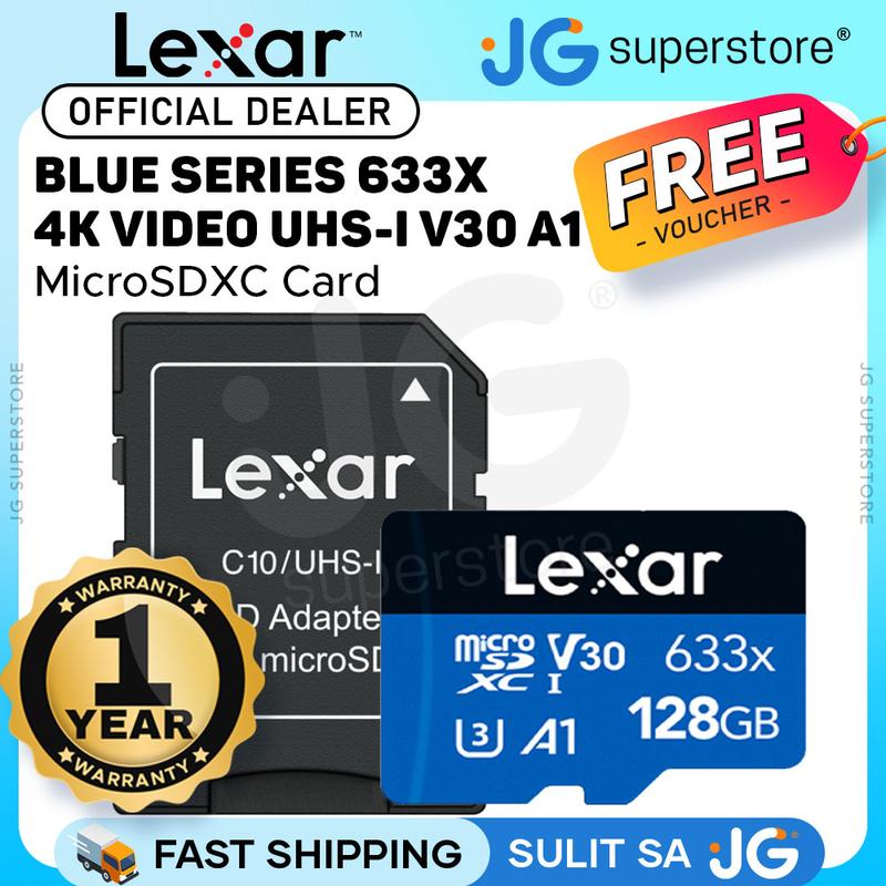 Lexar Professional 128GB High Performance 633x Blue Series MicroSDXC ...