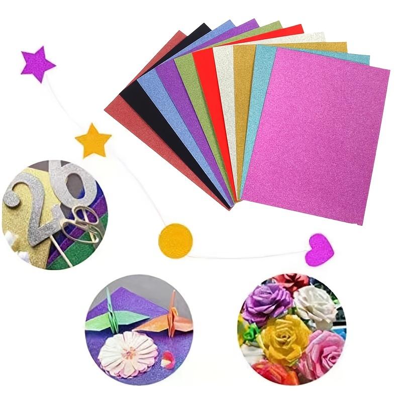 Glitter Paper Sheets, 10 Sheets Glitter Paper Folding Decoration ...