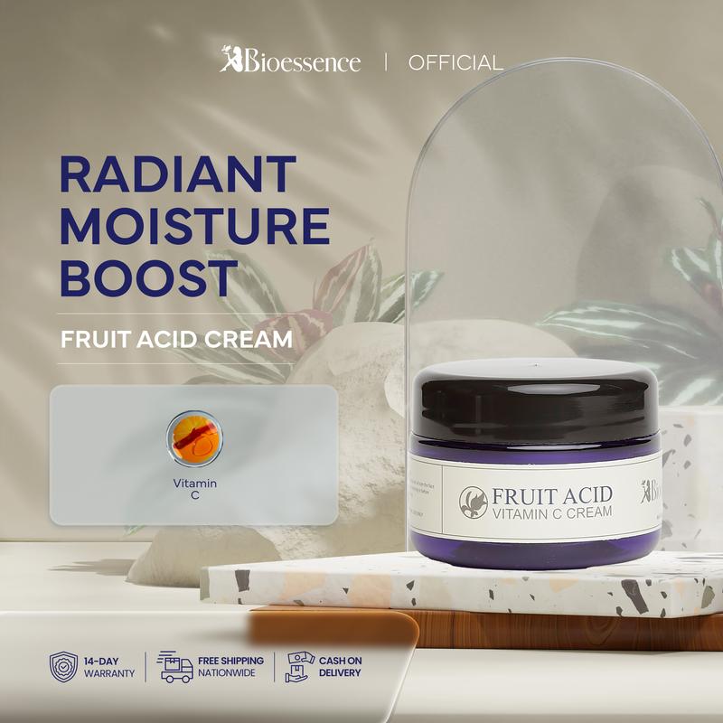 BIOLITE 24H Moisture-Lock Fruit Acid Vitamin C Cream Moisturizer ...