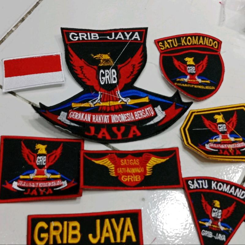 logo bordir Grib jaya 1 set bordiran logo GRIB JAYA - Shop | Tokopedia