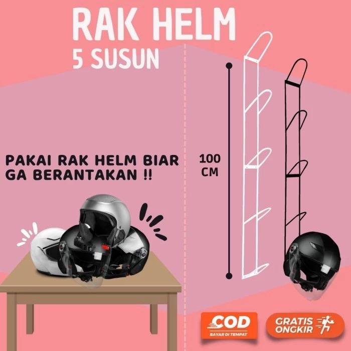 Jual Rak helm tempat helm gantungan helm dinding - Hitam, RAK HELM ...