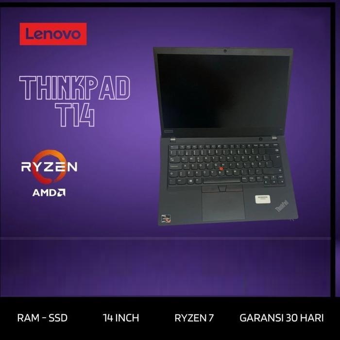 Jual Lenovo Thinkpad T14 G1 AMD Ryzen 7 Pro 4750u RAM SSD 14 Inch Layar ...