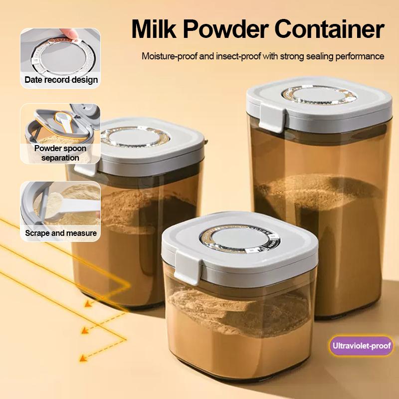 Bekas Serbuk Susu Bayi, Kedap Udara, Bebas BPA, dengan Sudu Magnetik ...